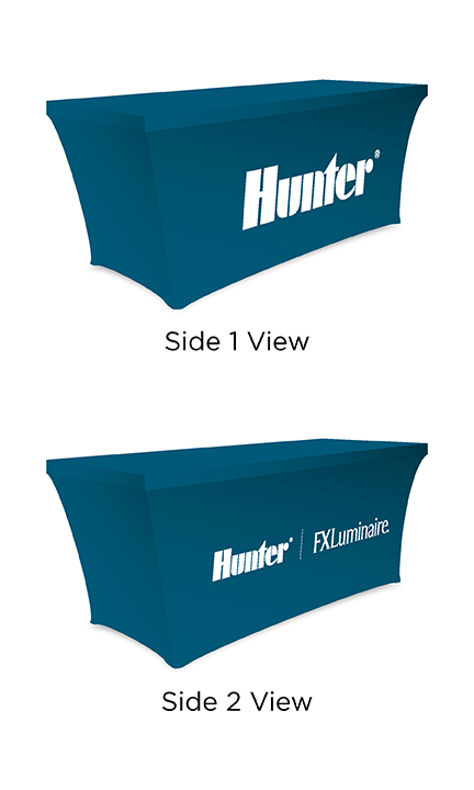 DE - Co-Brand Hunter/FX and Hunter Table Cover Stretch